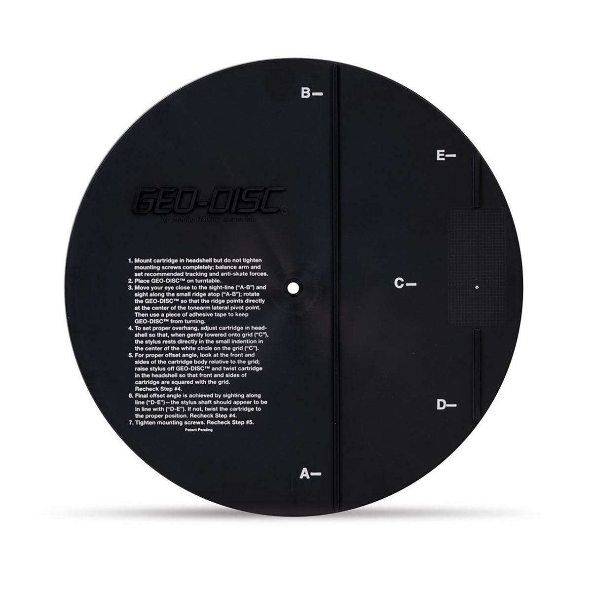 Mobile Fidelity: Geo-Disc: Phono Cartridge Alignment Tool ...