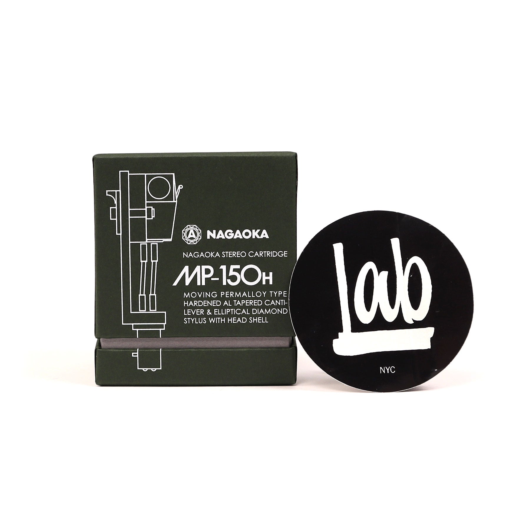 Nagaoka: MP-150H Cartridge Mounted on Headshell — TurntableLab.com