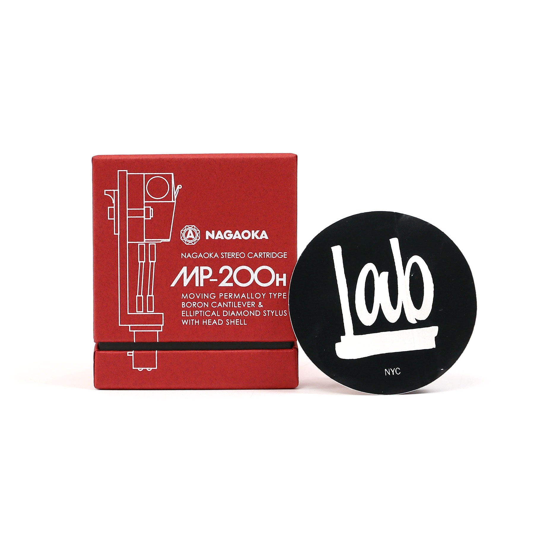 Nagaoka: MP-200H Cartridge Mounted on Headshell — TurntableLab.com