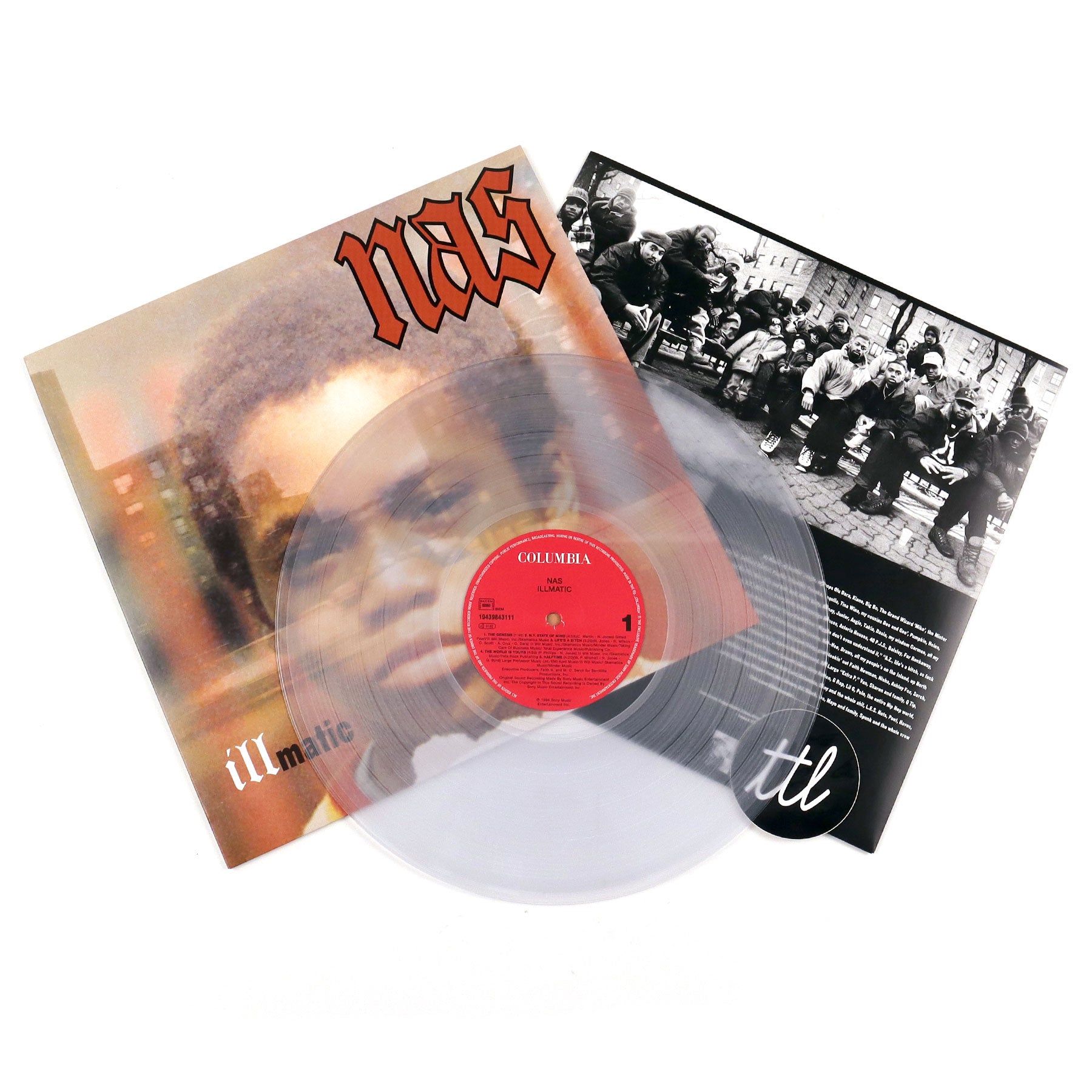 Nas: Illmatic (Clear Colored Vinyl, UK Import) Vinyl LP — TurntableLab.com
