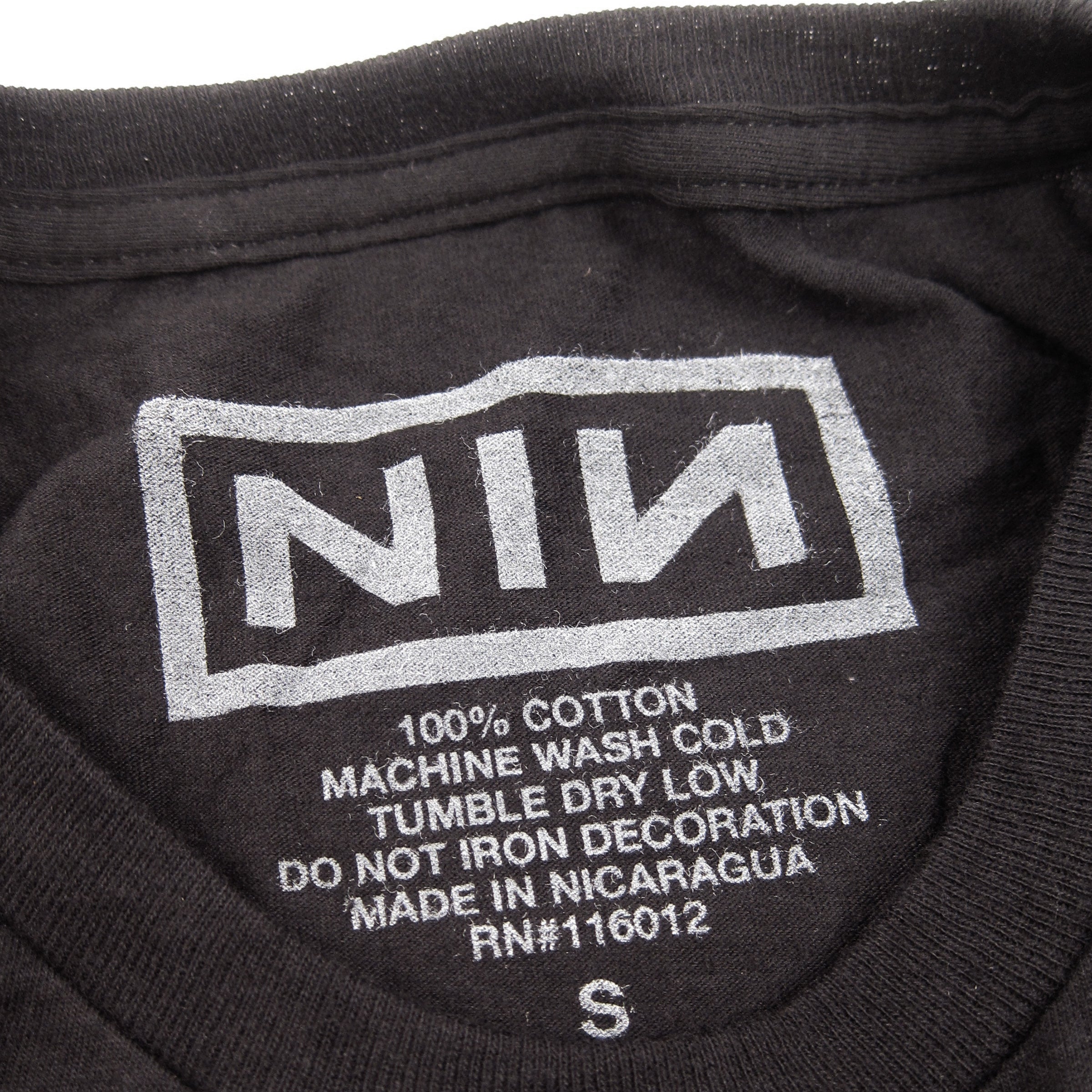 Nine Inch Nails: Grey Logo Shirt - Black — TurntableLab.com