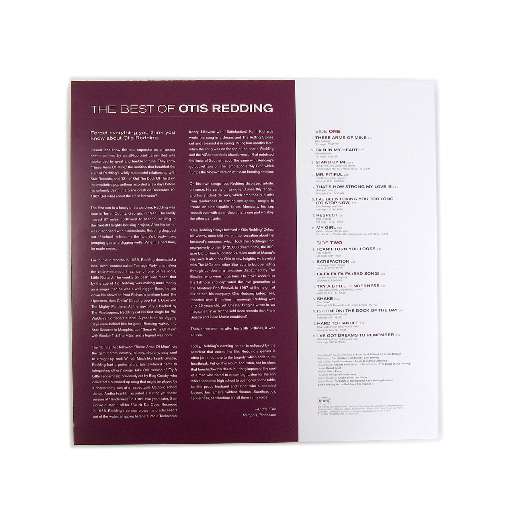 Otis Redding: The Best Of Otis Redding Vinyl LP — TurntableLab.com
