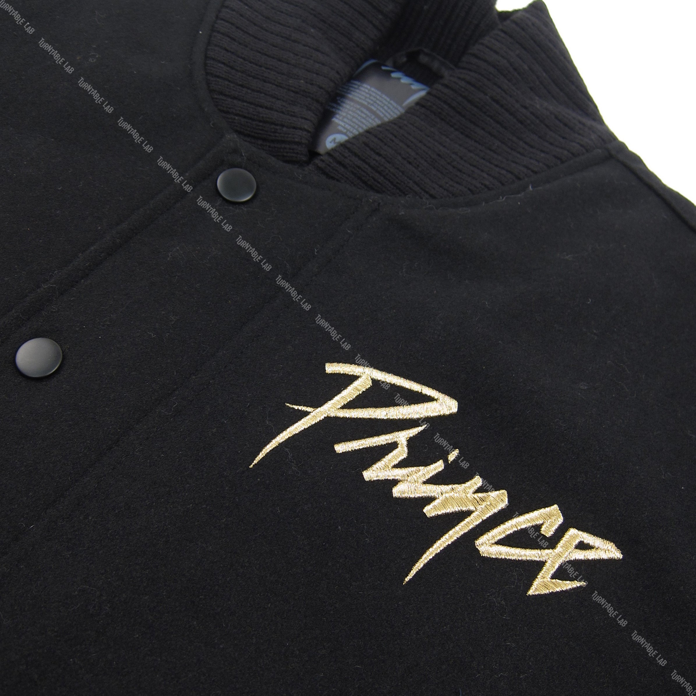 Prince: Symbol Varsity Jacket - Black — TurntableLab.com