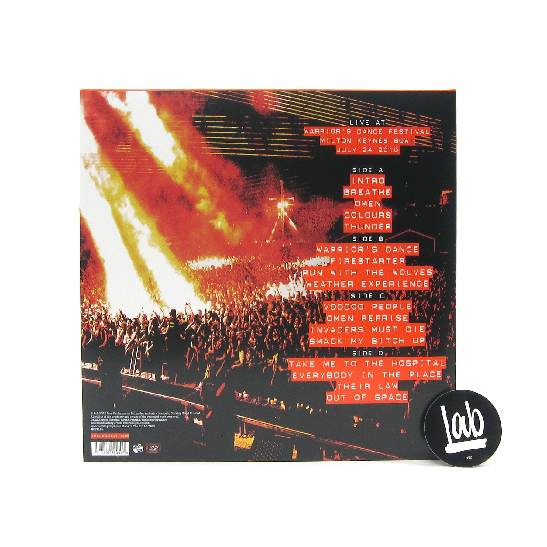 The Prodigy: World's On Fire - Live At Milton Keynes Bowl Vinyl 2LP ...
