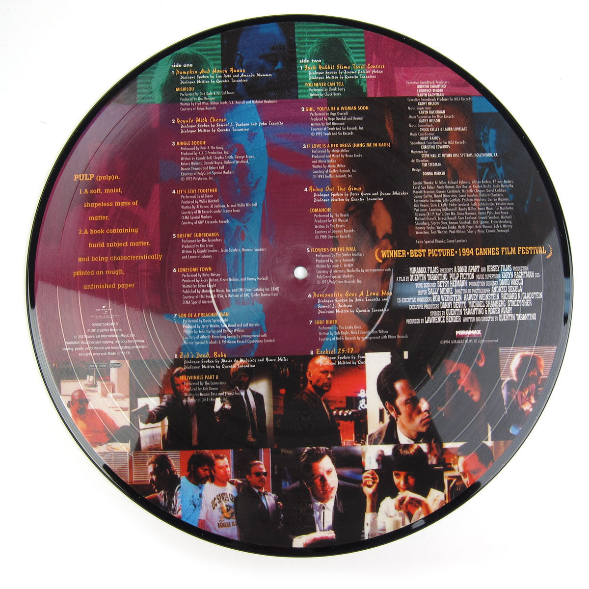 Pulp Fiction: Music From The Motion Picture (Picture Disc) Vinyl LP ...
