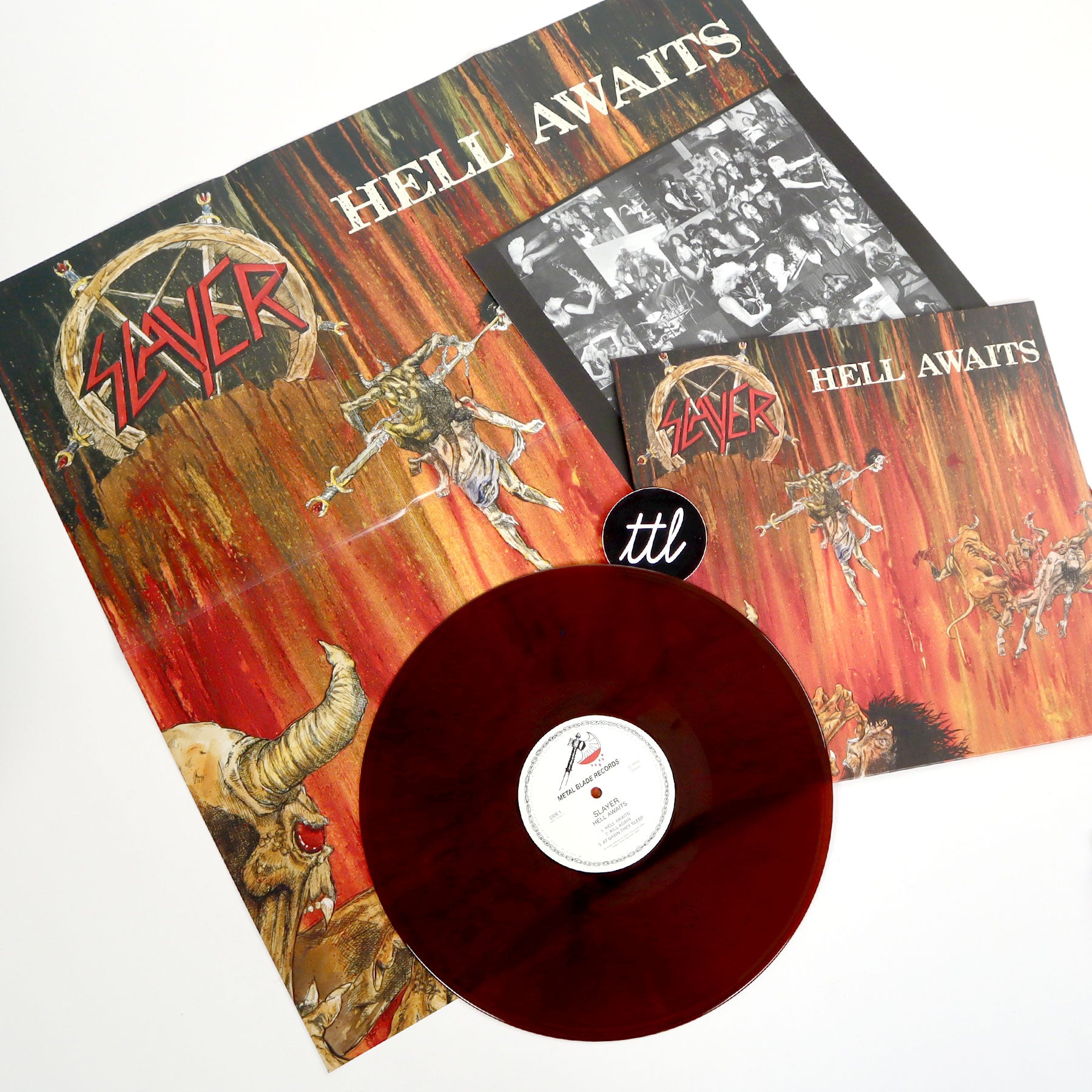 Slayer: Hell Awaits (Red Marbled Colored Vinyl) Vinyl LP — TurntableLab.com