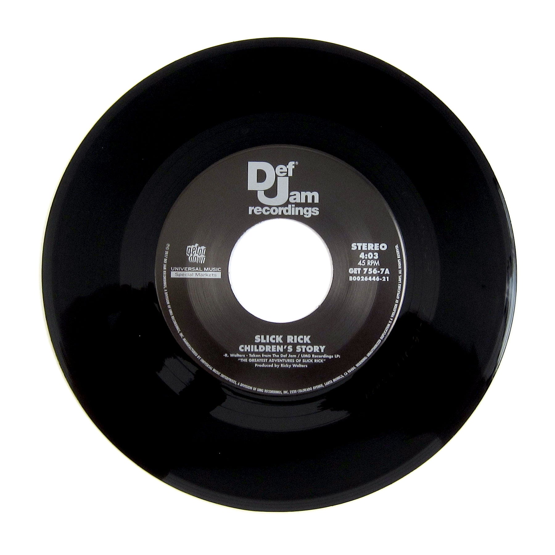 Slick Rick: Children's Story Vinyl 7" — TurntableLab.com