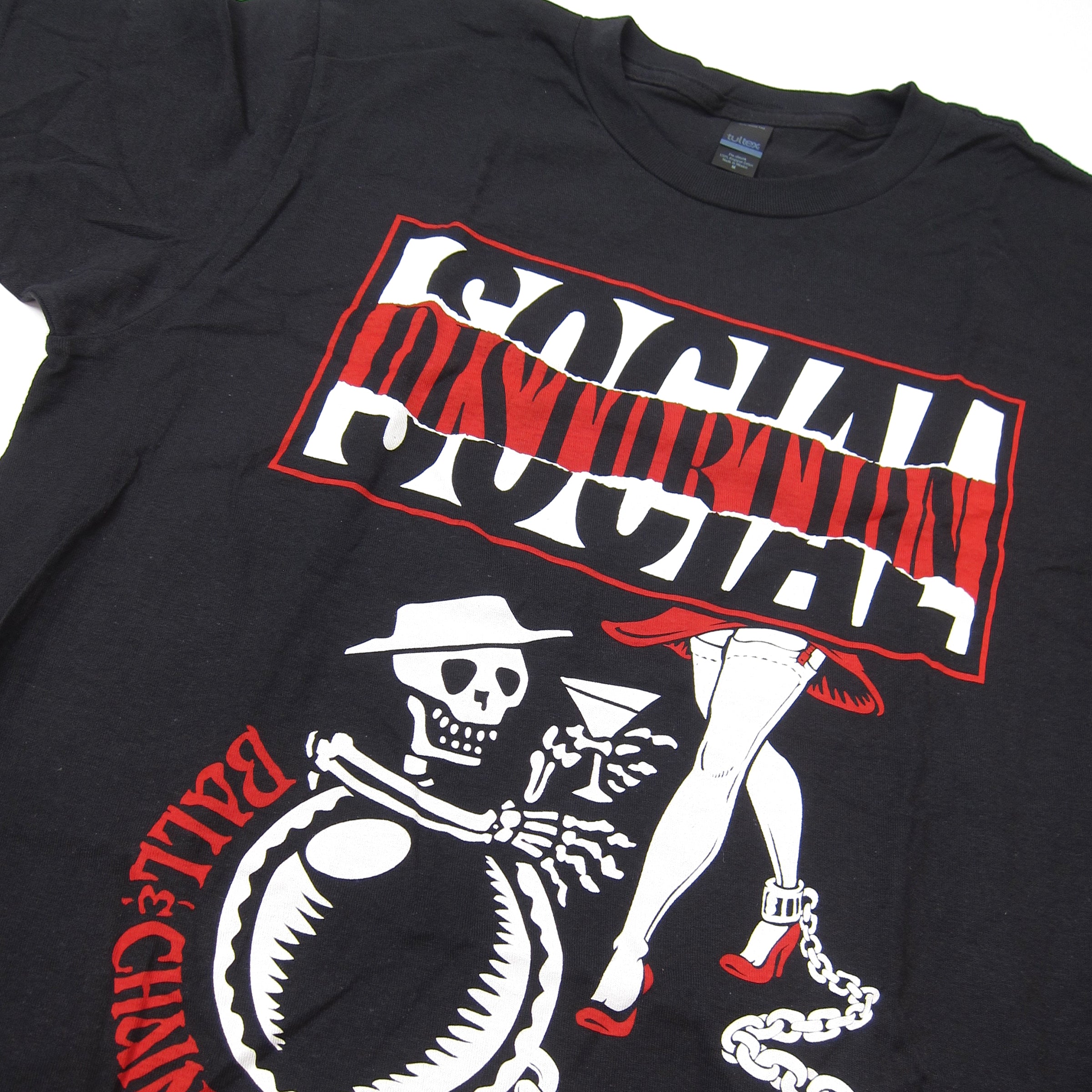 Social Distortion: Ball & Chain Tour Shirt - Coal — TurntableLab.com
