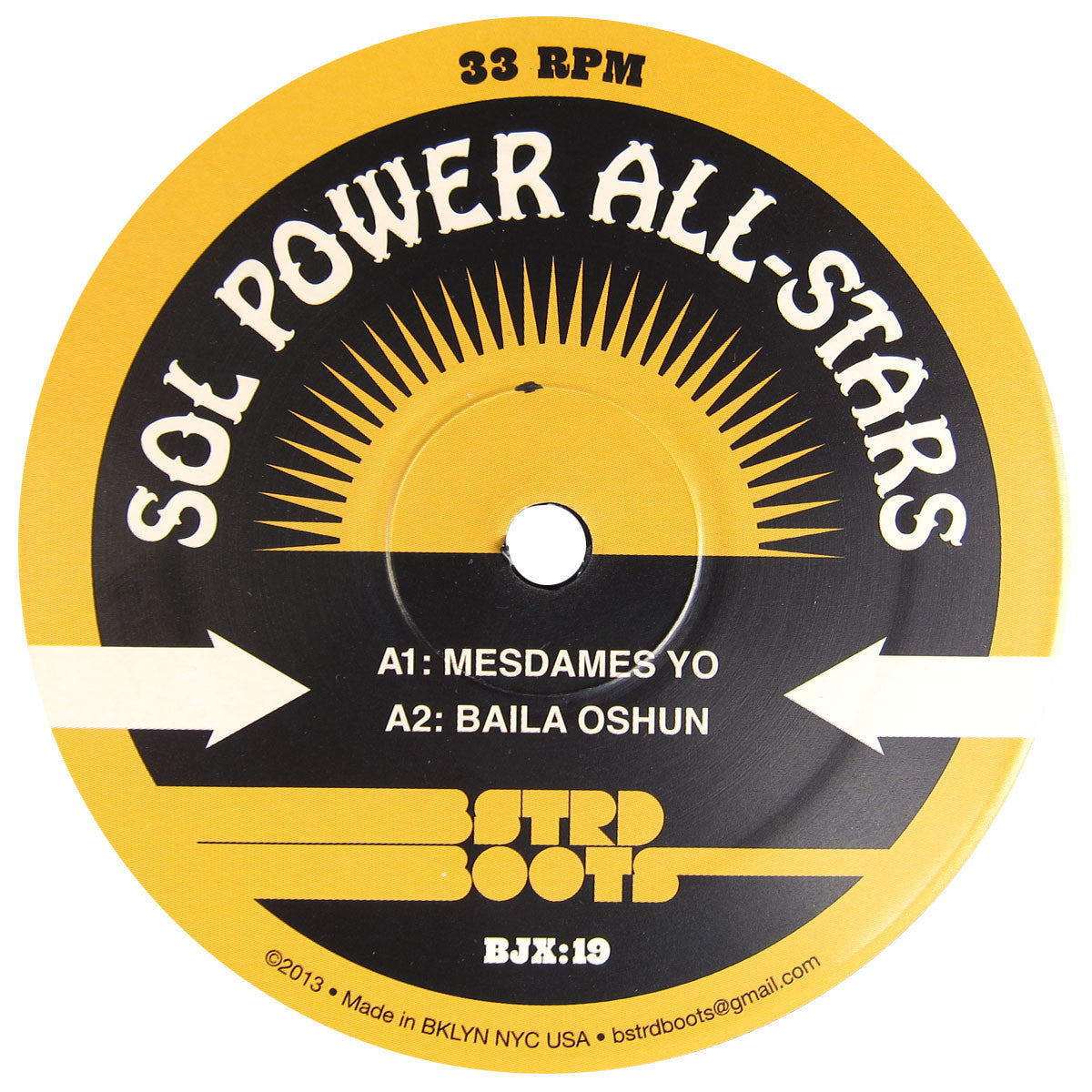 Sol Power All-Stars: BSTRD Boots #19 12" — TurntableLab.com