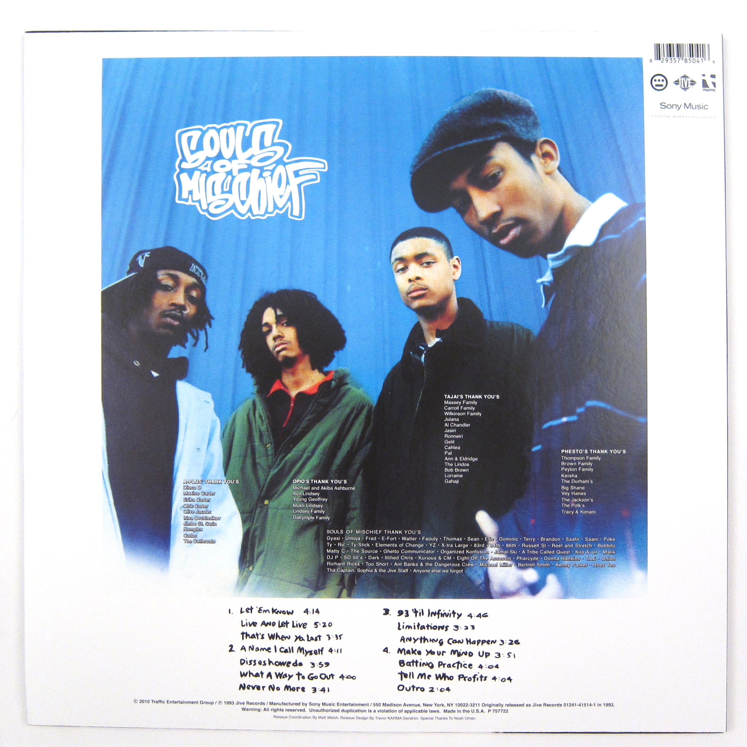 Souls Of Mischief: 93 'Til Infinity Vinyl 2LP — TurntableLab.com