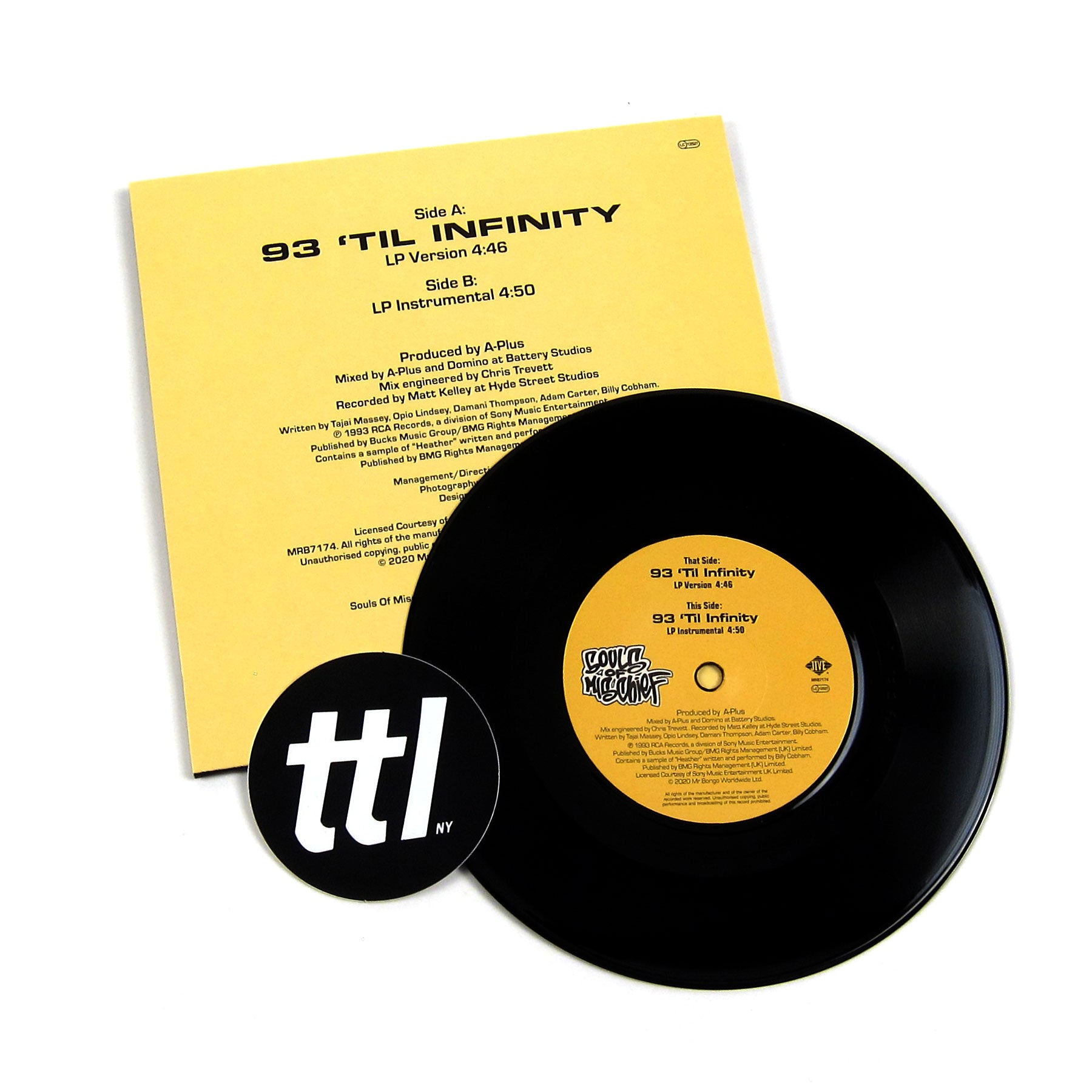 Souls Of Mischief: 93 'Til Infinity Vinyl 7" — TurntableLab.com
