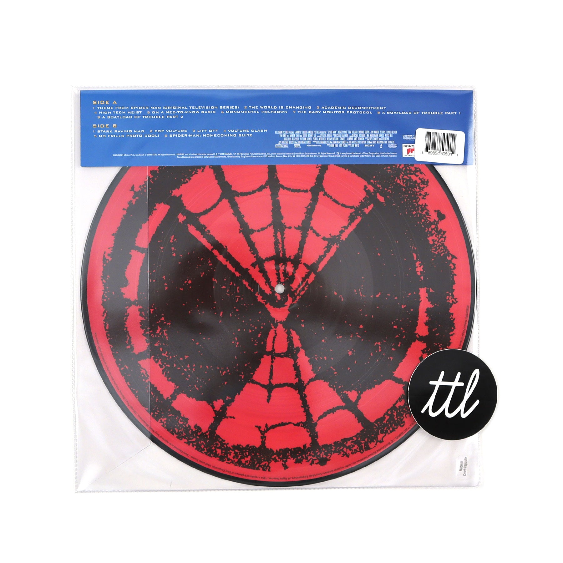 Spider-Man: Homecoming Soundtrack (Pic Disc) Vinyl LP — TurntableLab.com