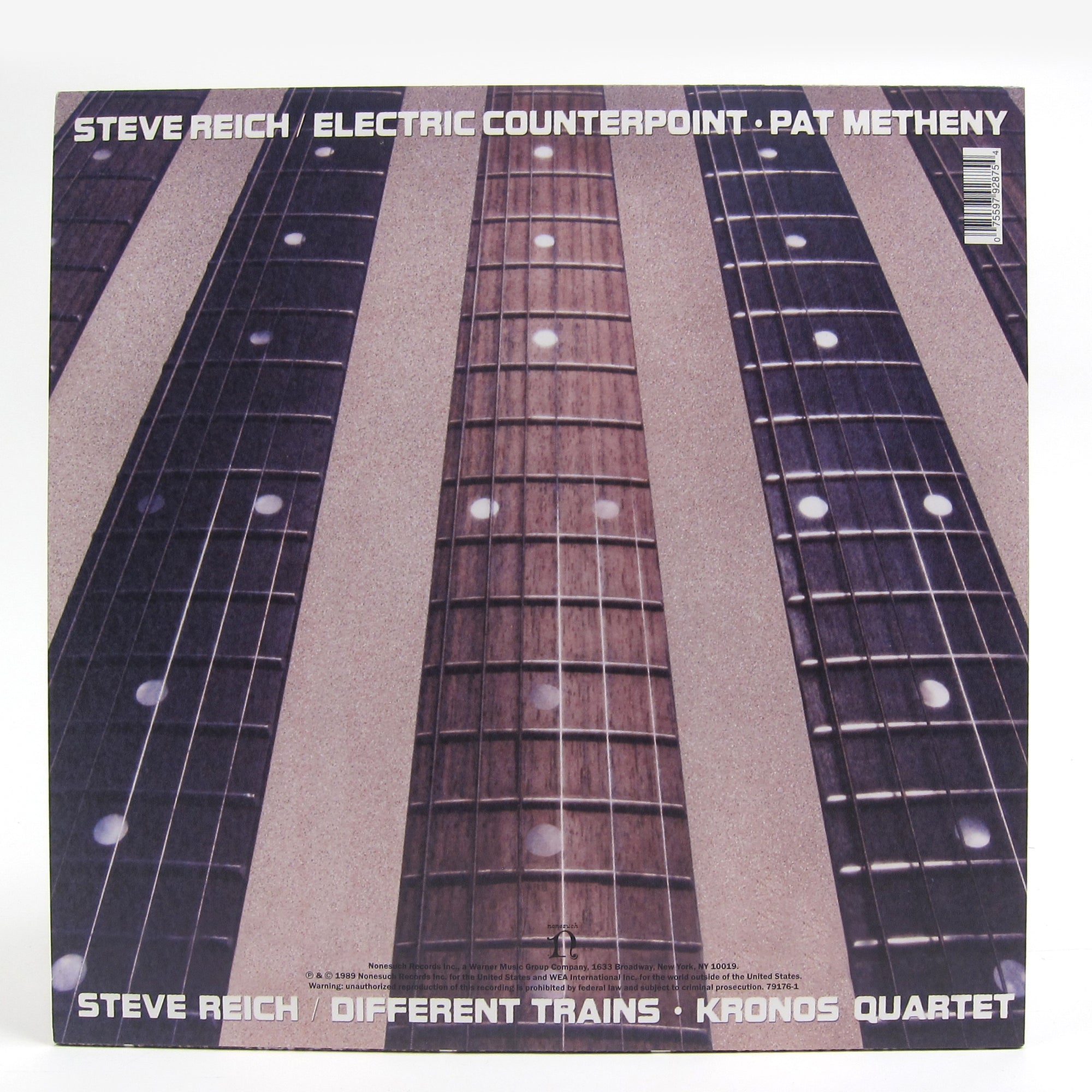Steve Reich: Different Trains / Electric Counterpoint (Kronos Quartet ...