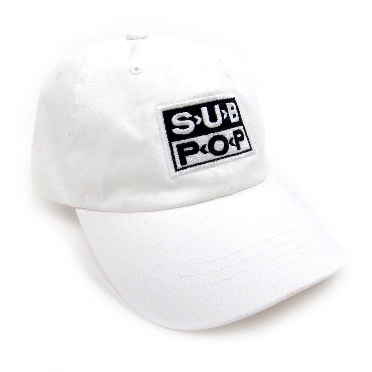 Sub Pop Records: Low Profile Logo Hat - White — TurntableLab.com
