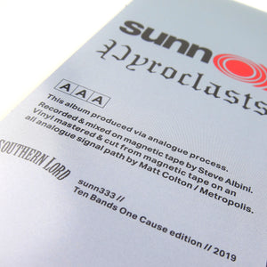 Sunn O))): Pyroclasts (Colored Vinyl) Vinyl LP — TurntableLab.com