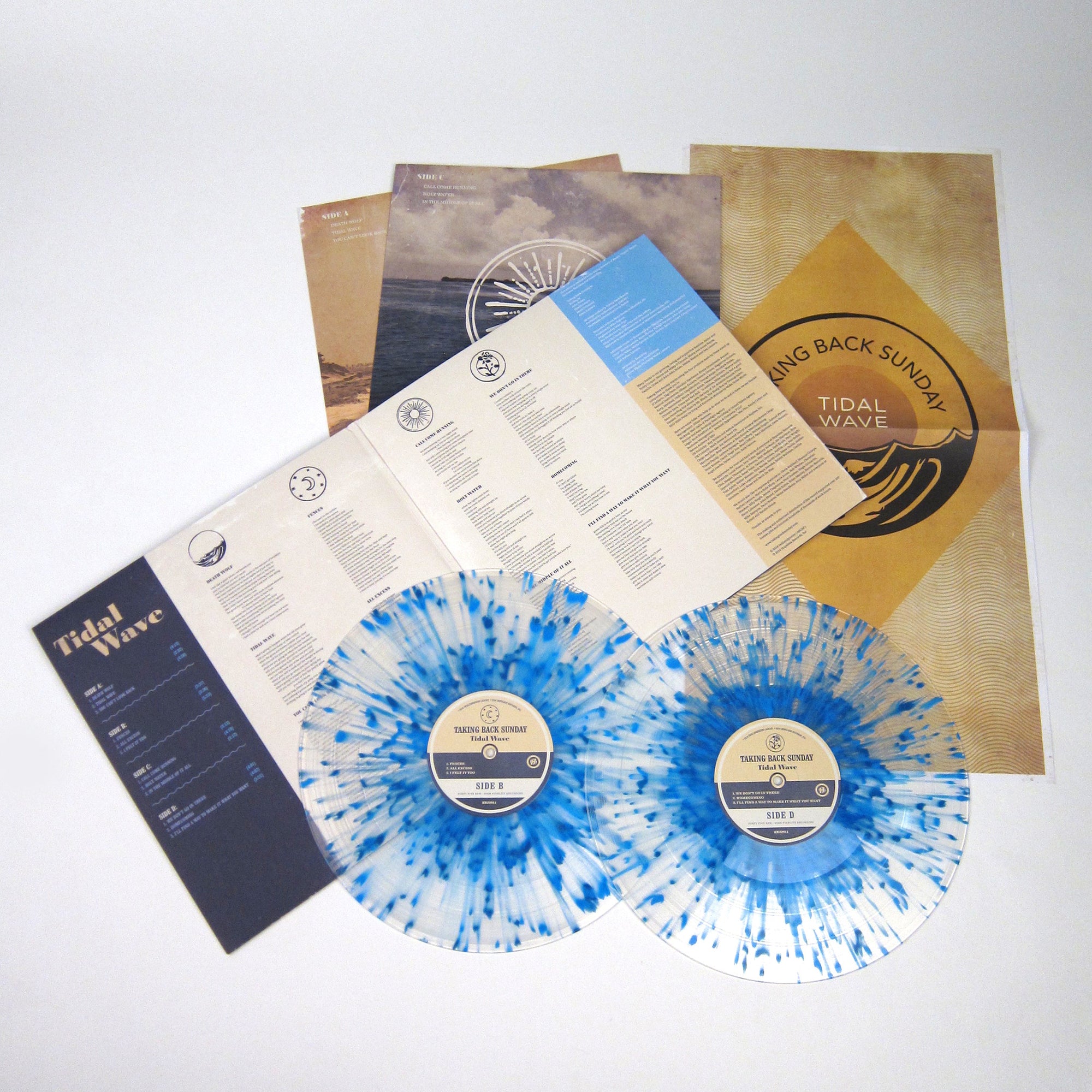 Taking Back Sunday: Tidal Wave (Clear Blue Splatter Vinyl) Vinyl 2LP ...