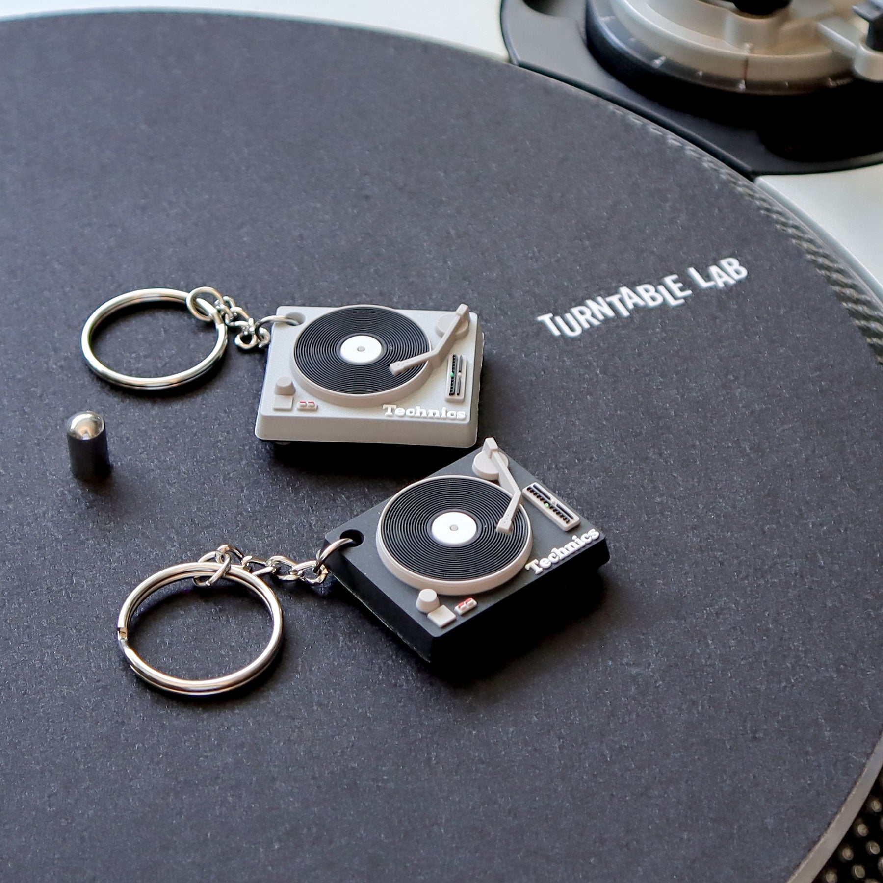 Technics: 1200 Deck Keychain - Silver — TurntableLab.com