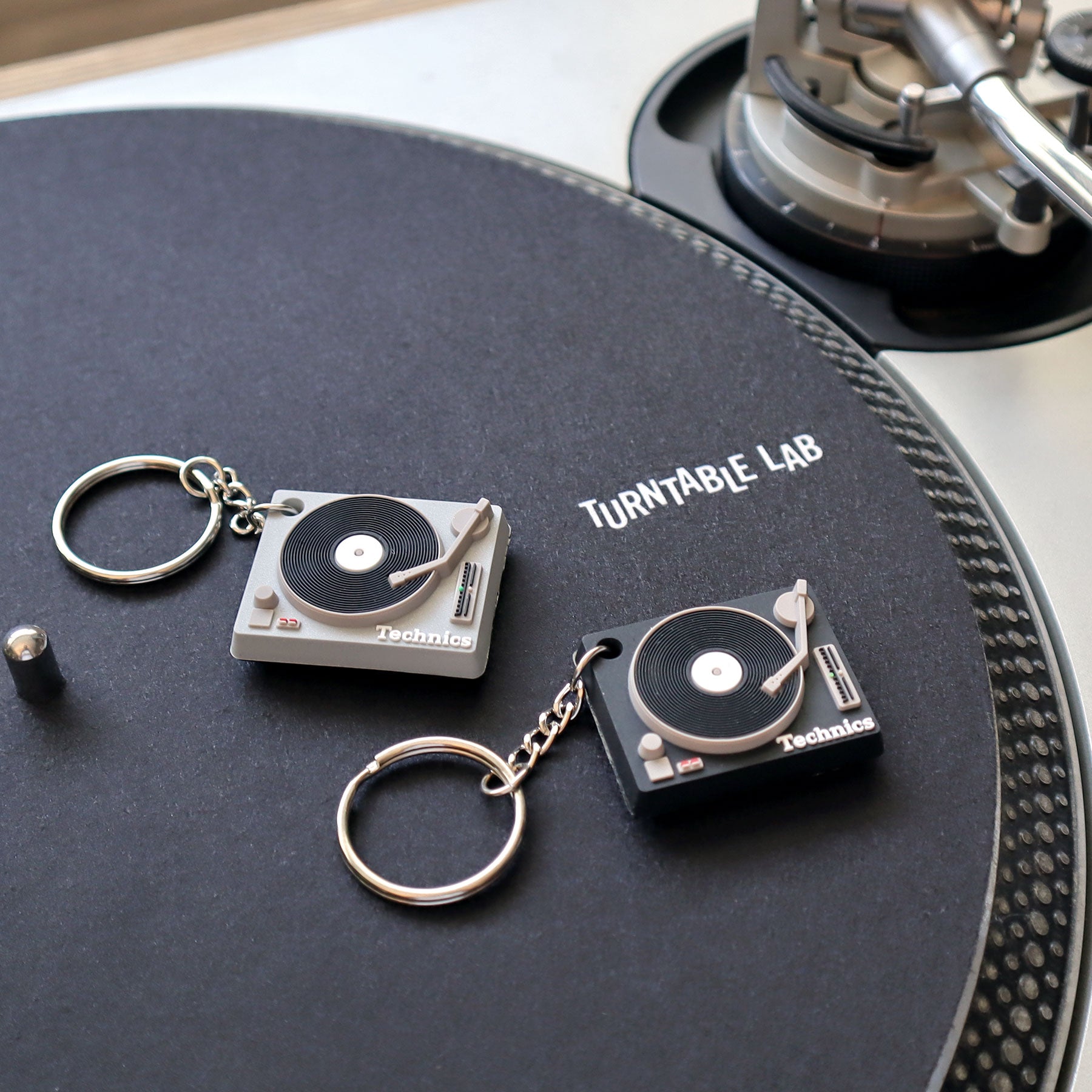 Technics: 1210 Deck Keychain - Black — TurntableLab.com