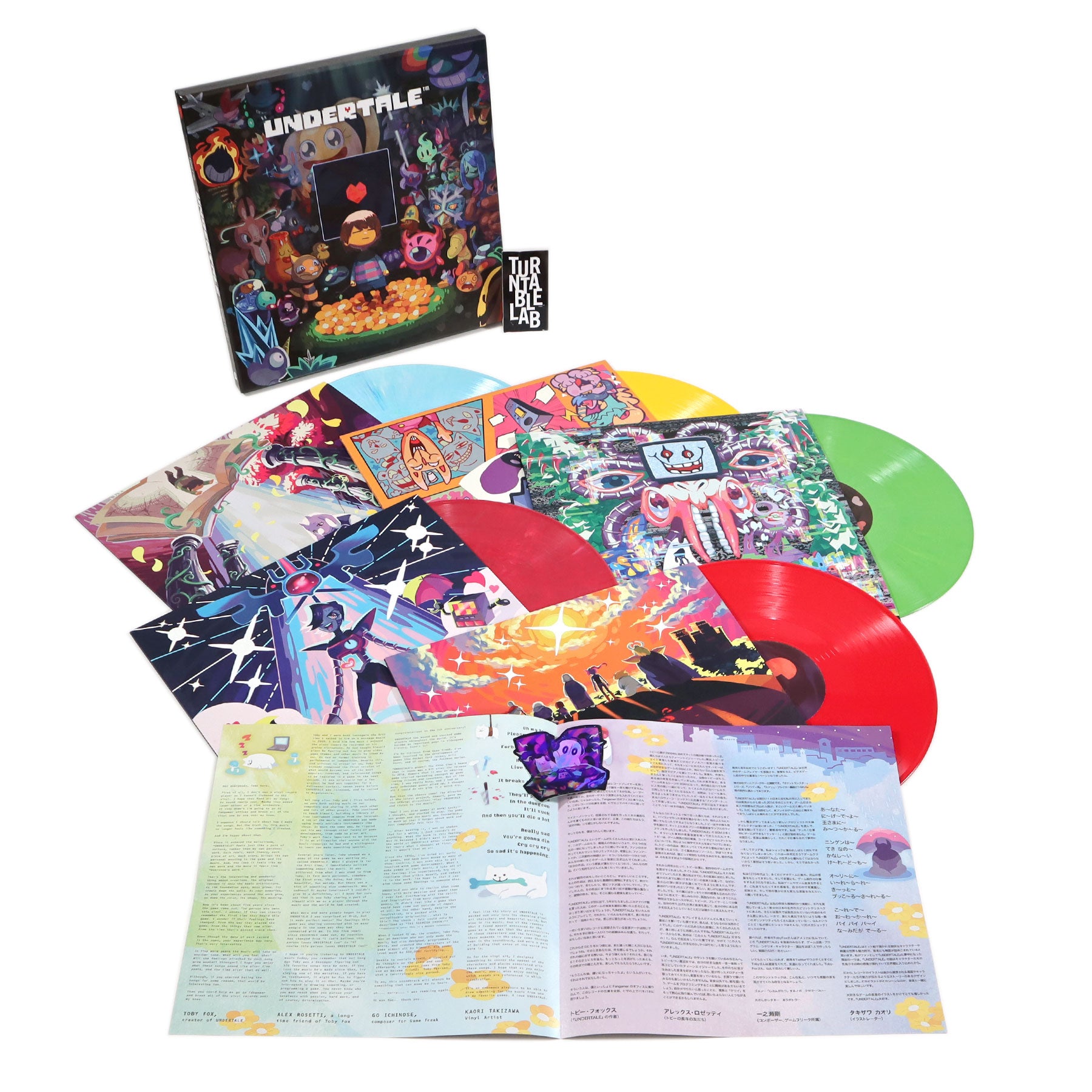 Toby Fox: Undertale Complete Soundtrack (Colored Vinyl) Vinyl 5LP Boxs ...