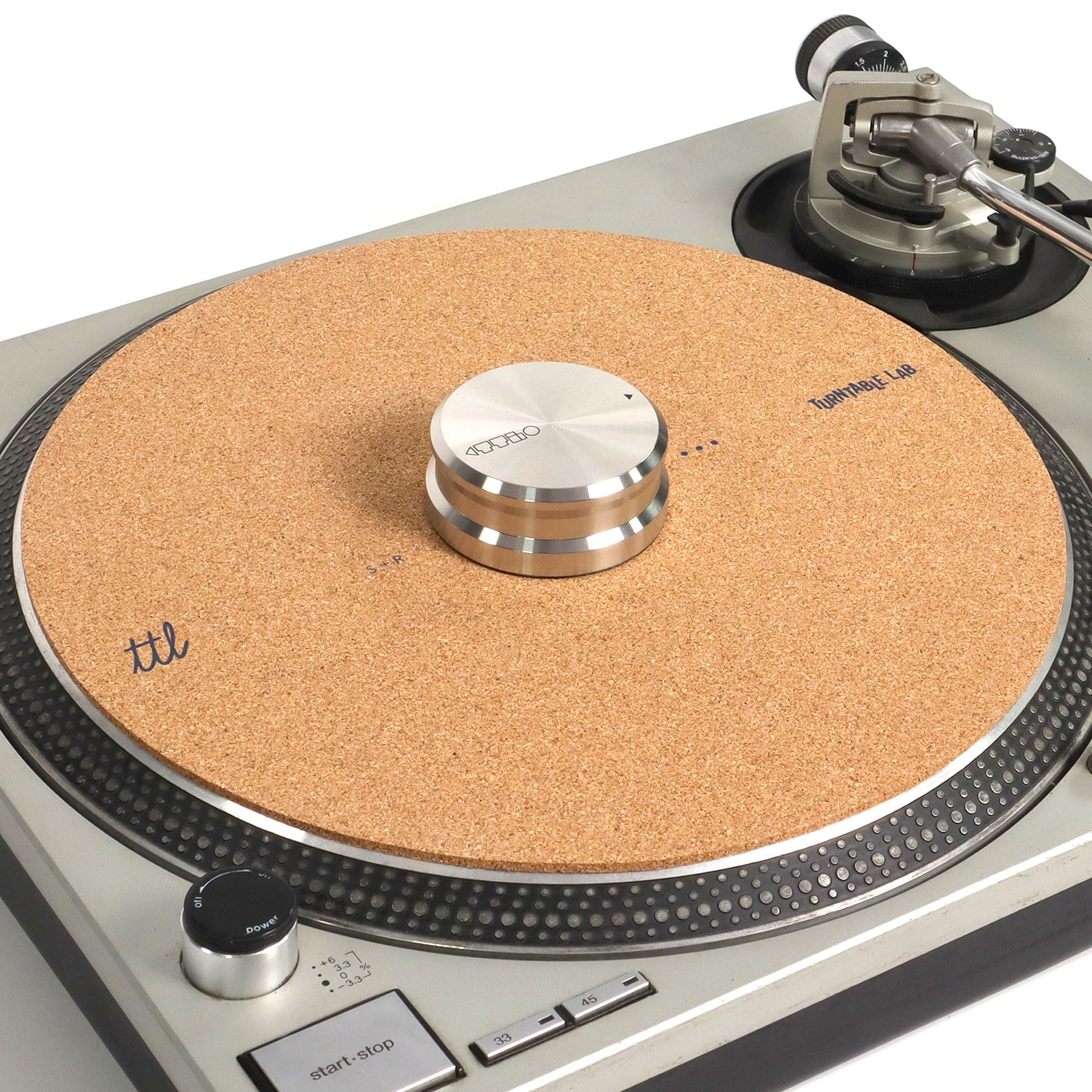 Turntable Lab: Cork Record Mat + Record Weight Bundle — TurntableLab.com