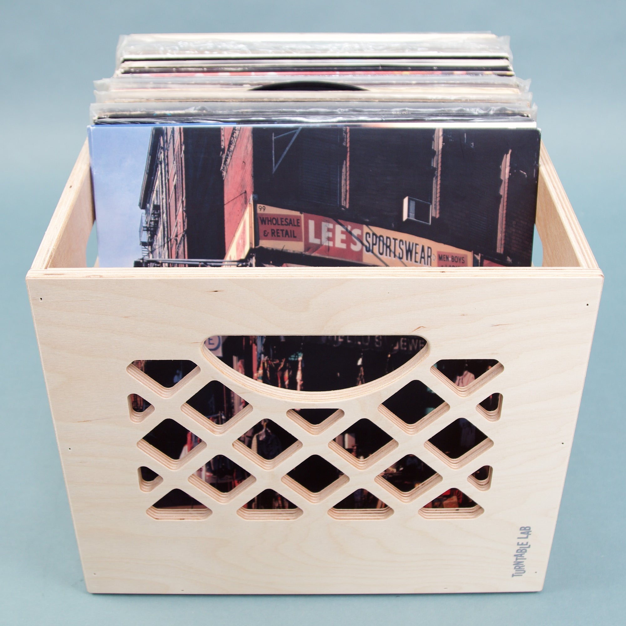 Turntable Lab: Classic Wooden Record Storage Crate — TurntableLab.com