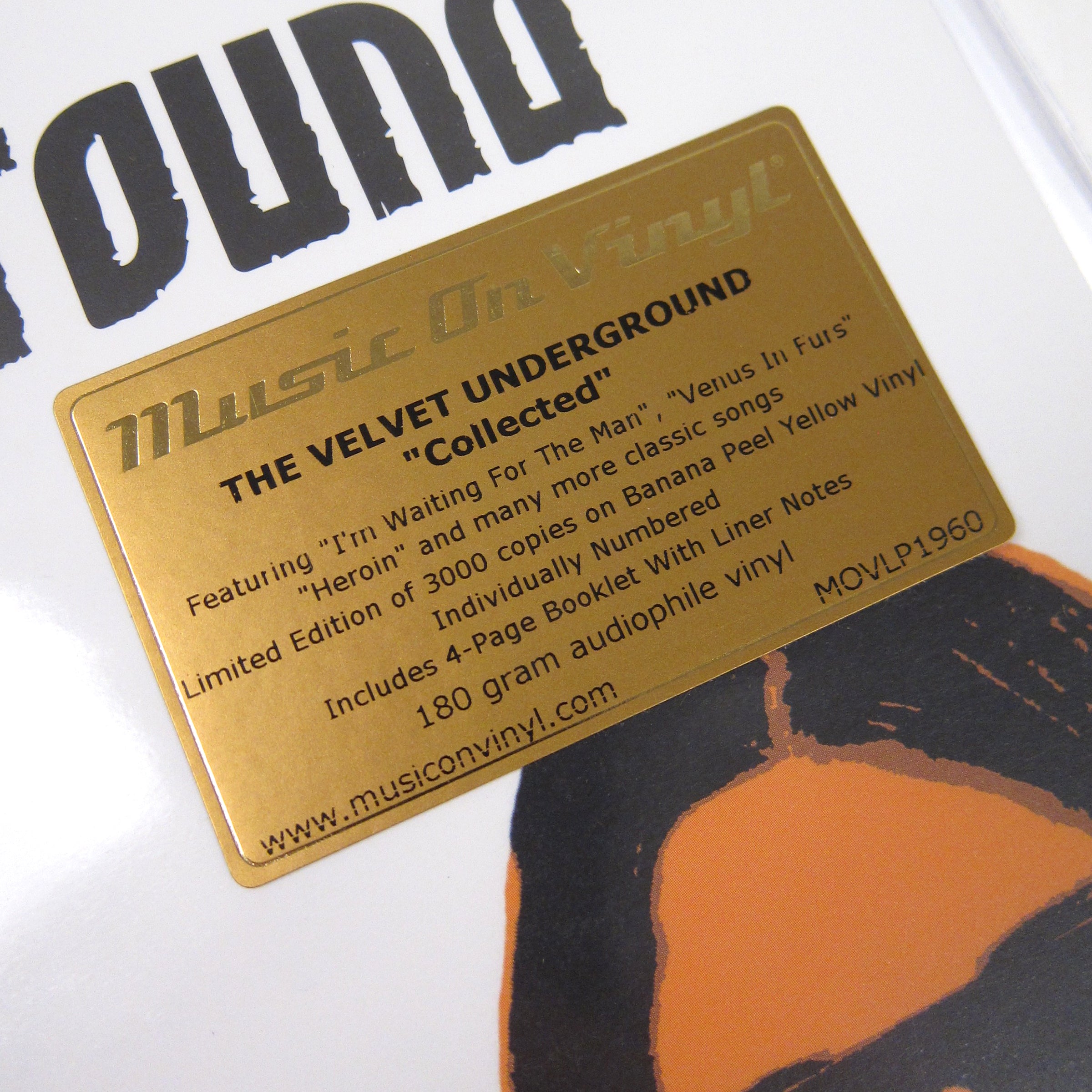 Velvet Underground: Collected (Music On Vinyl 180g, Yellow Vinyl) Vin ...