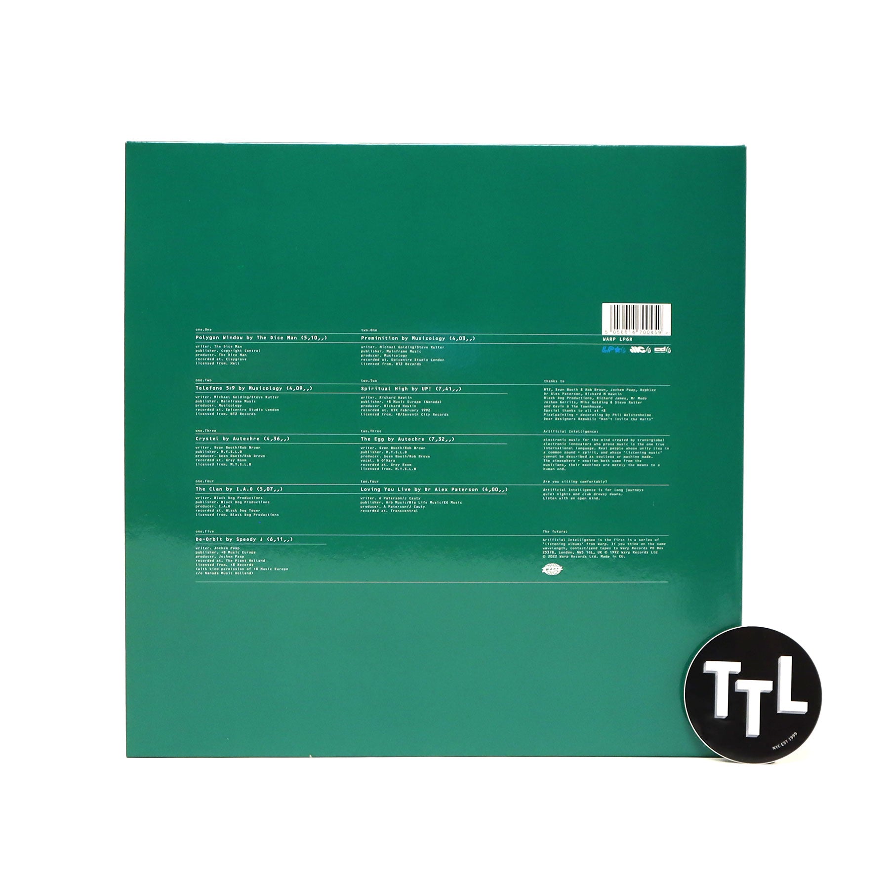 Warp Records: Artificial Intelligence Vinyl LP — TurntableLab.com