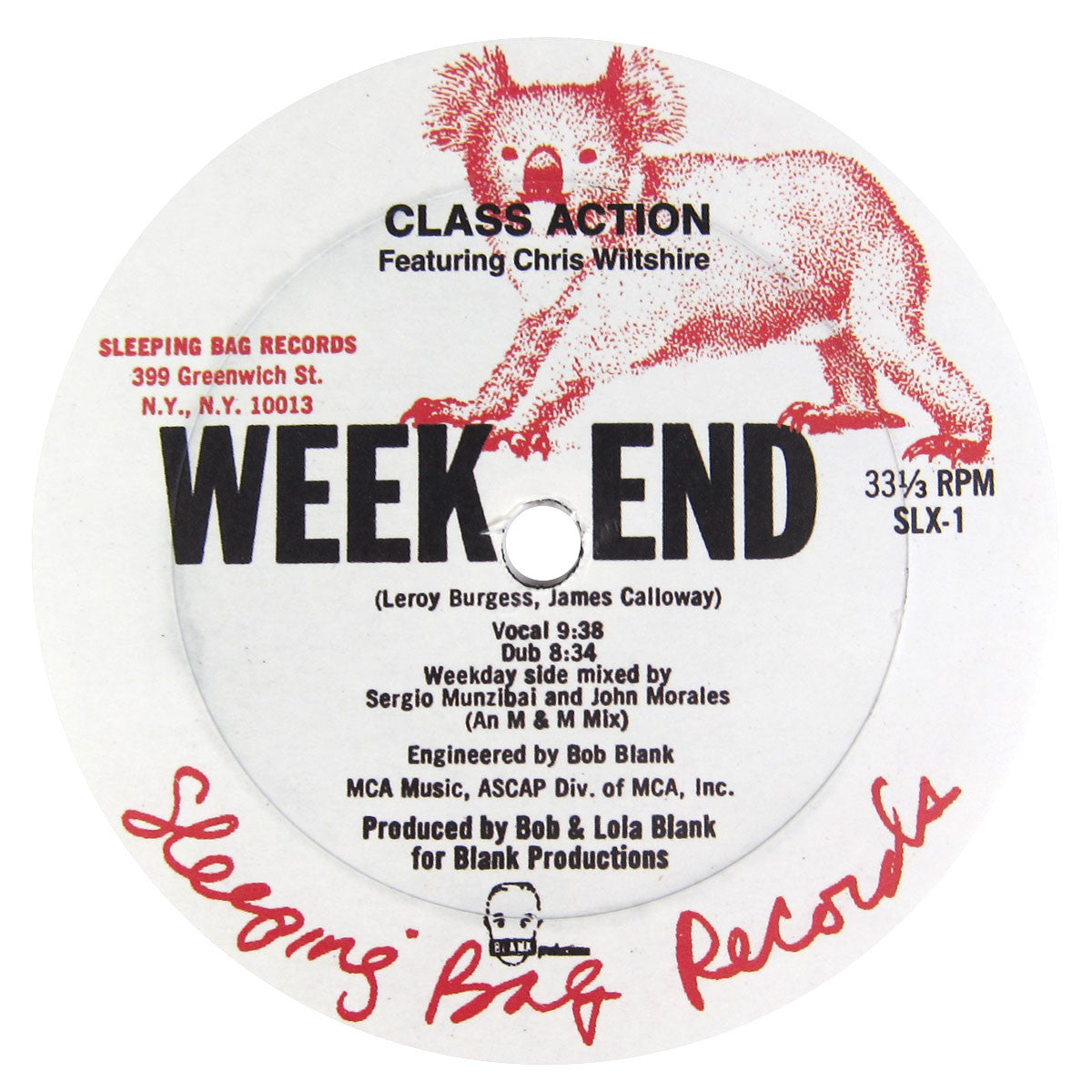 Class Action: Weekend (Larry Levan Mix) Vinyl 12" — TurntableLab.com