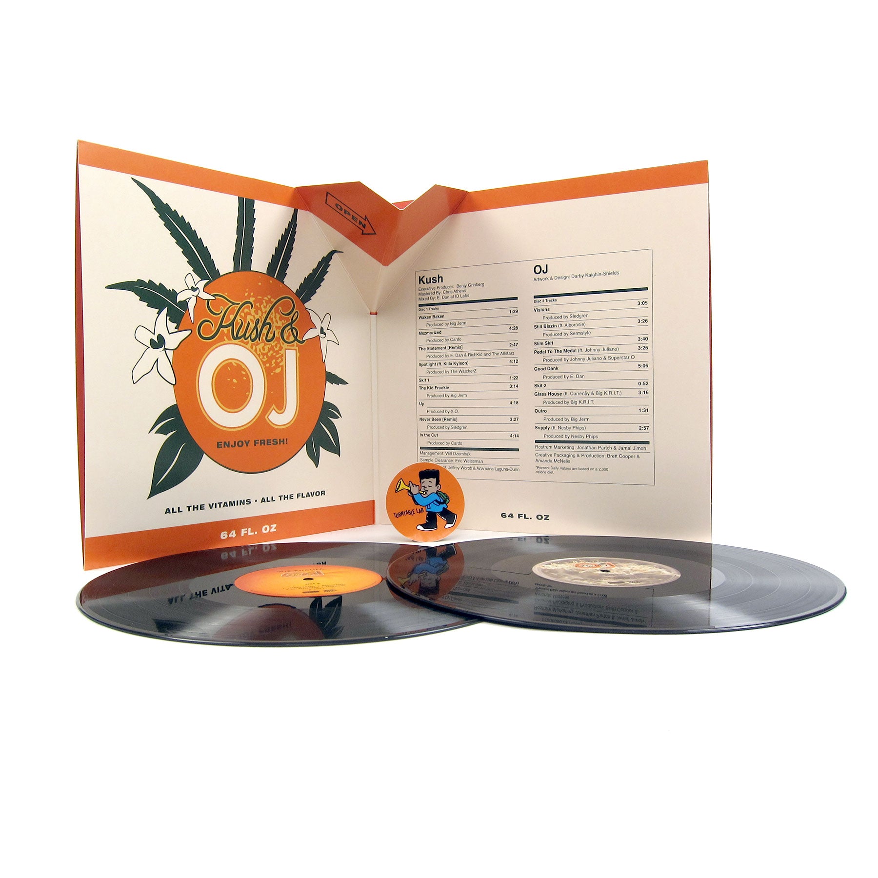 Wiz Khalifa: Kush & Orange Juice (180g, Colored Vinyl) Vinyl 2LP ...